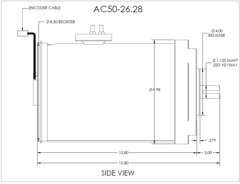 MOTOR HPEVS AC-50 64 kW 72V – Ecowagen